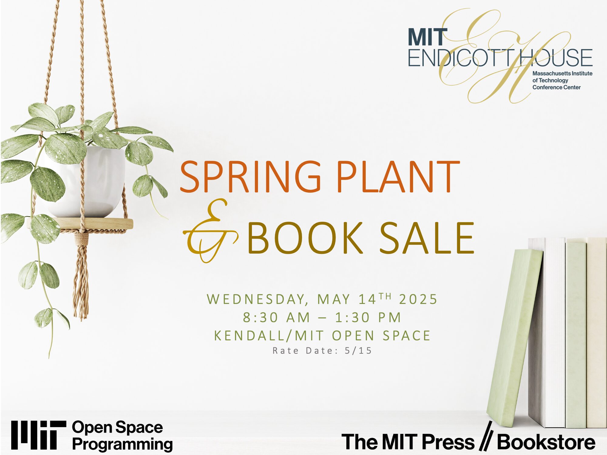 2025 Spring Plant & Book Sale - MIT Endicott House